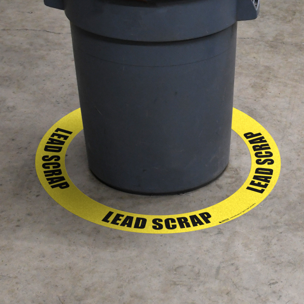 Lead Scrap - Circular Floor Sign Ring | Creative Safety Supply