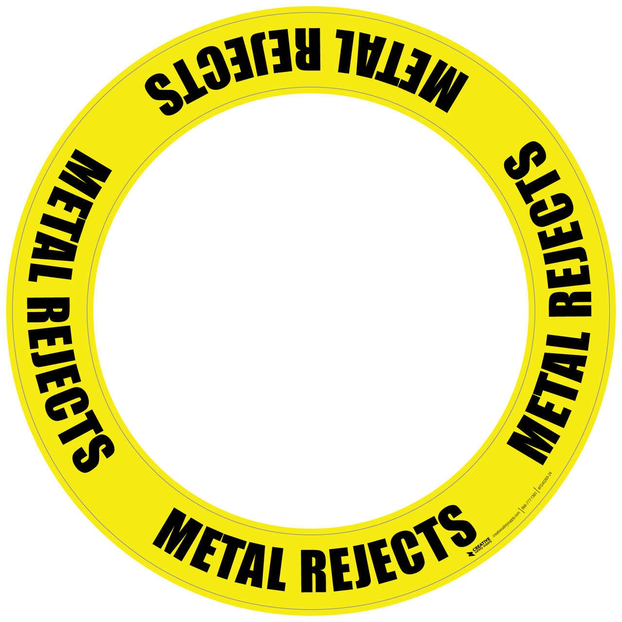 Metal Rejects - Circular Floor Sign Ring