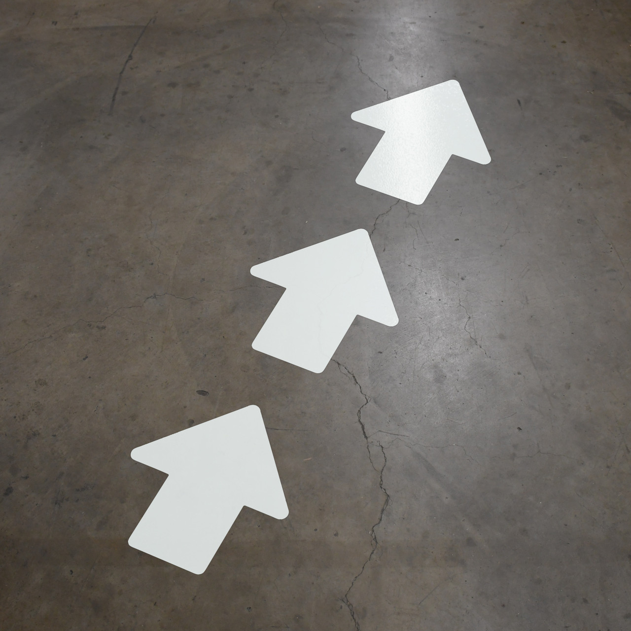 Wayfinding Floor Sign Arrows - Solid Color