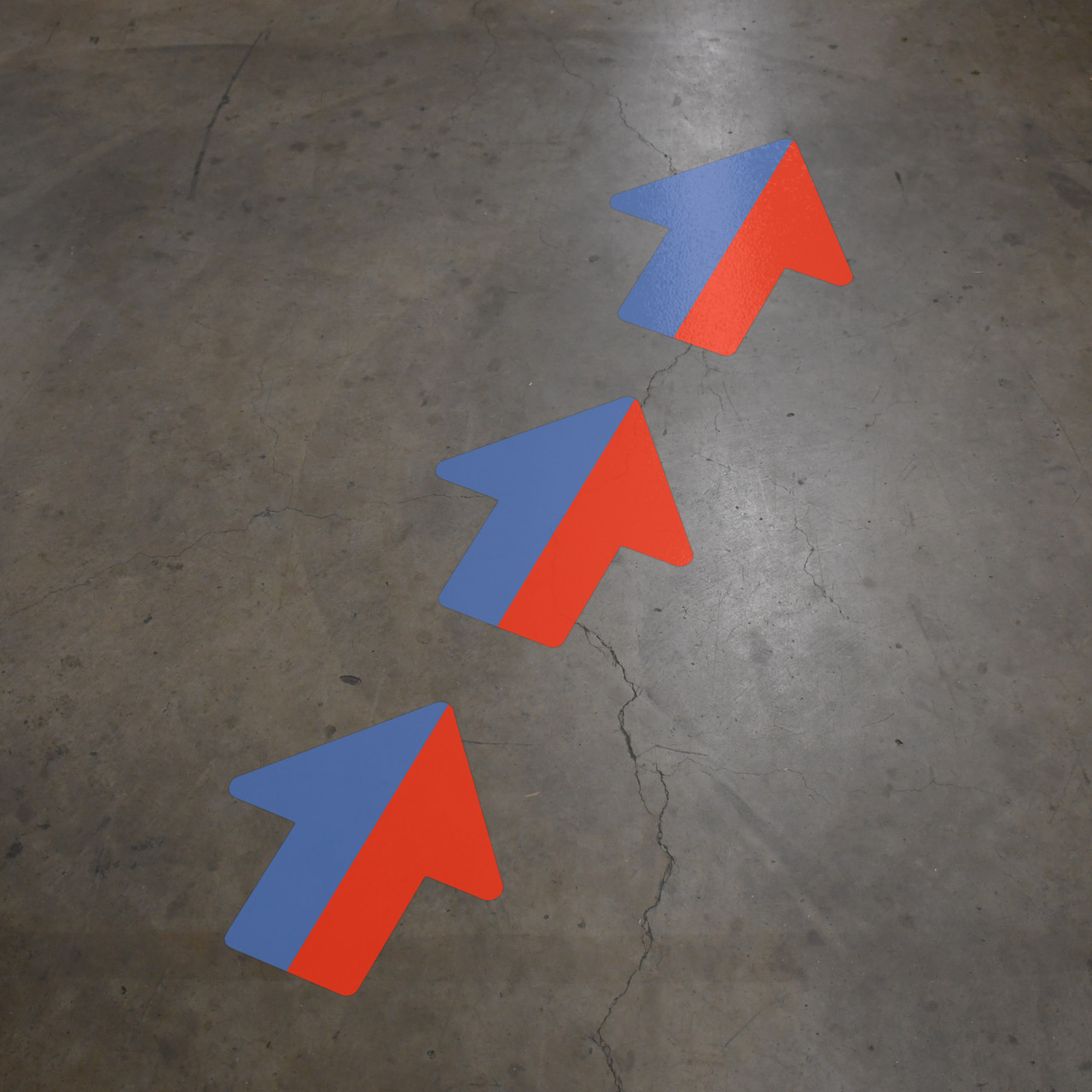 Wayfinding Floor Sign Arrows - Two Color | Creative Safety Supply