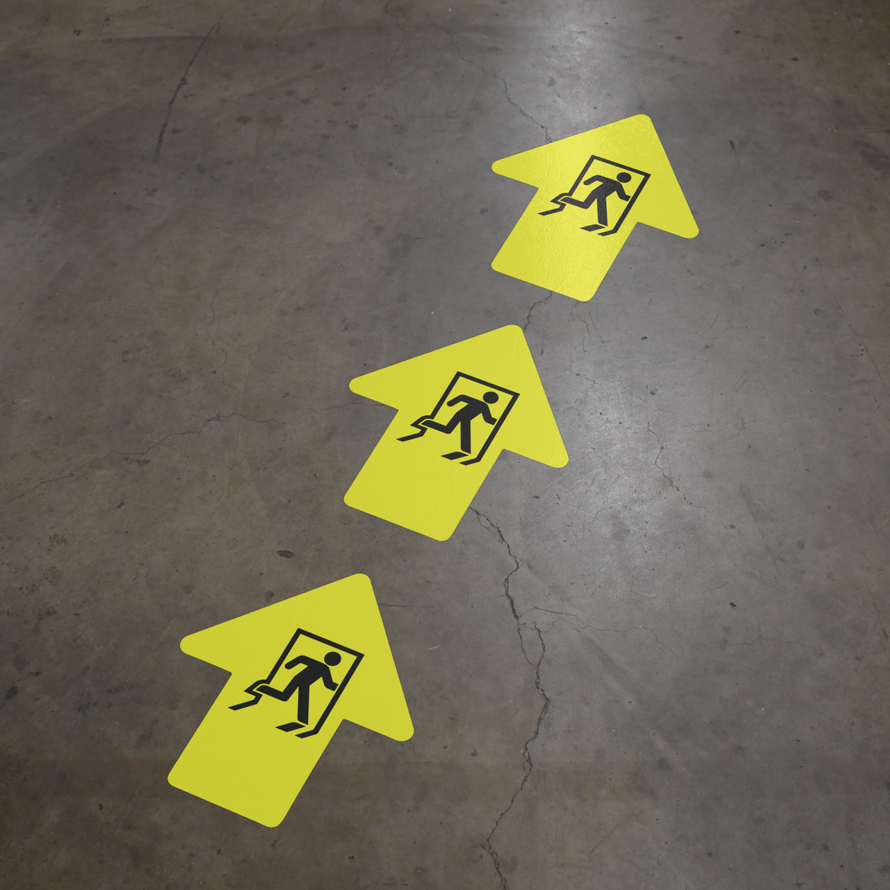 Emergency Exit Wayfinding Floor Sign Arrows