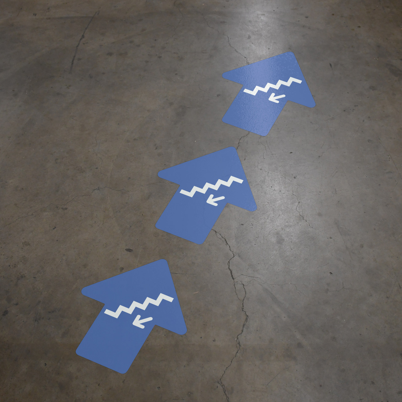 Stairs Arrow Down Wayfinding Floor Sign Arrows | Creative Safety Supply
