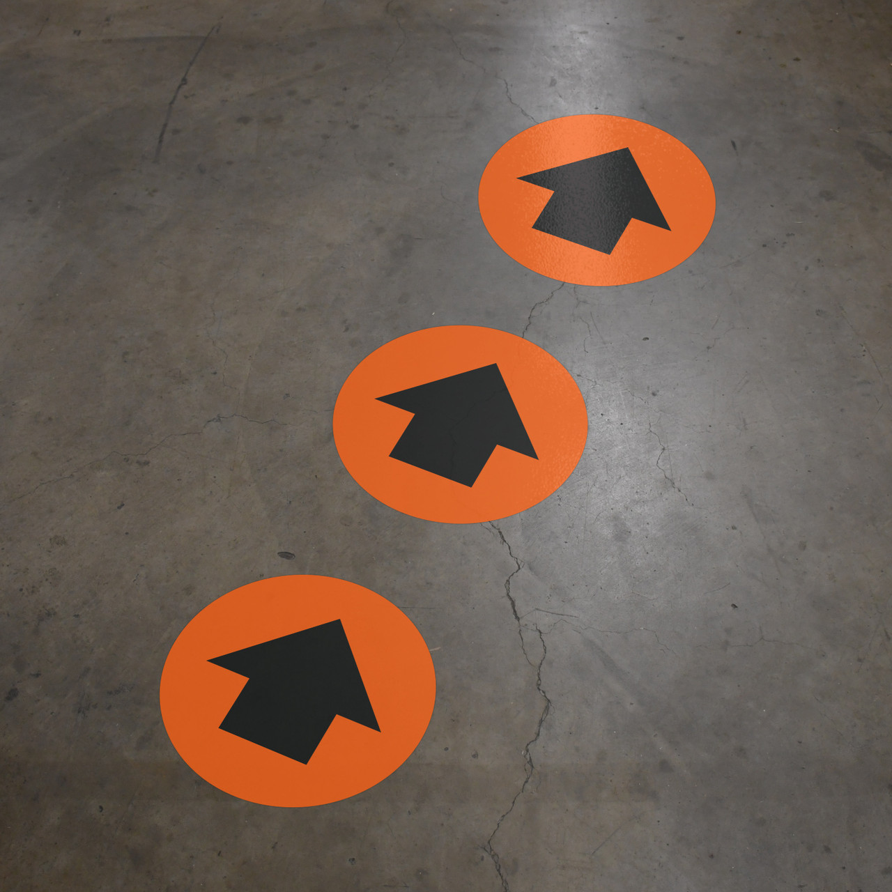 Arrow Wayfinding Floor Sign Dot