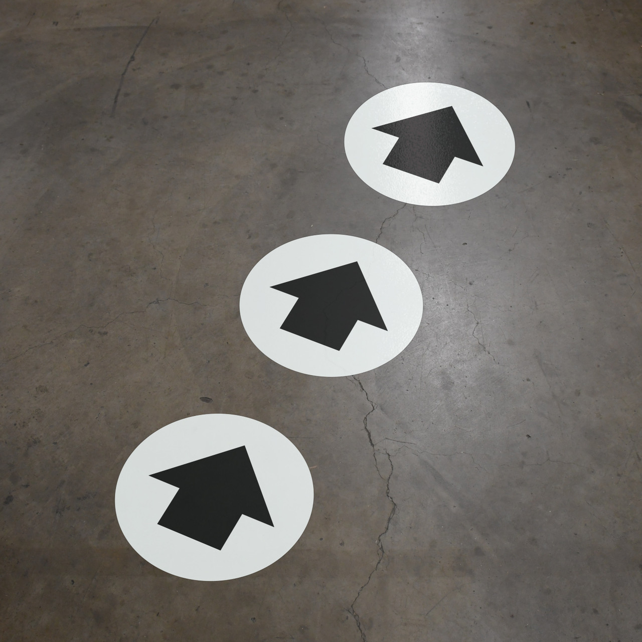 Arrow Wayfinding Floor Sign Dot | Creative Safety Supply