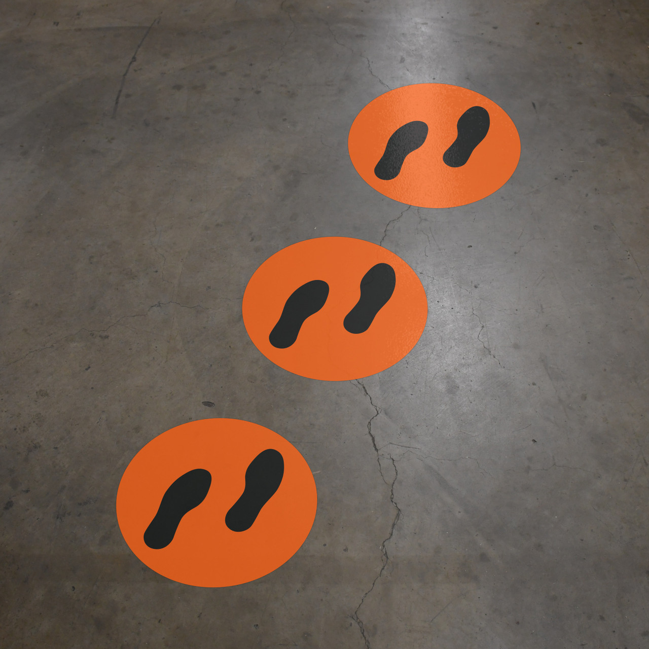 Footprints Wayfinding Floor Sign Dot