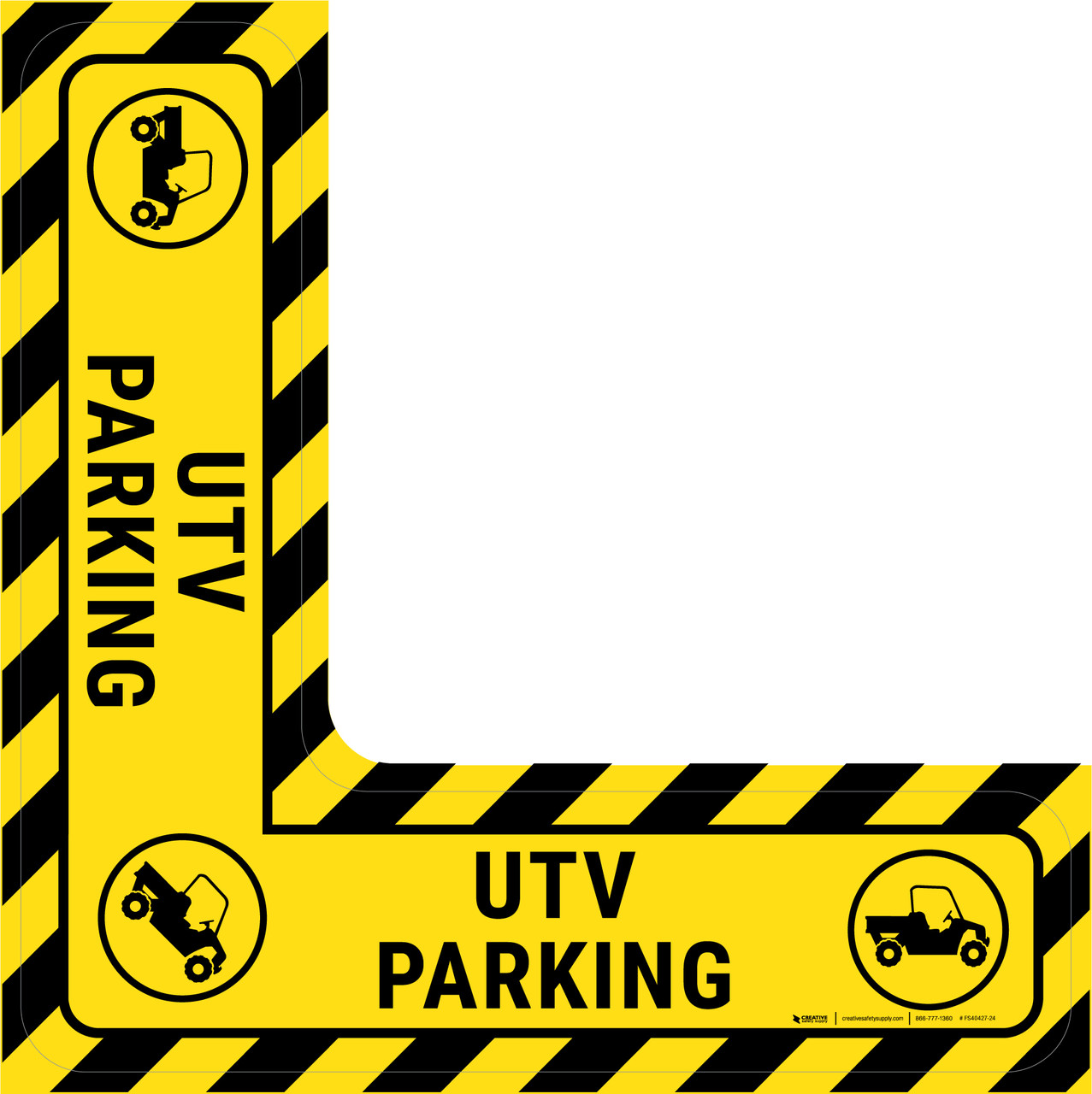 UTV Parking - Floor Sign Corner