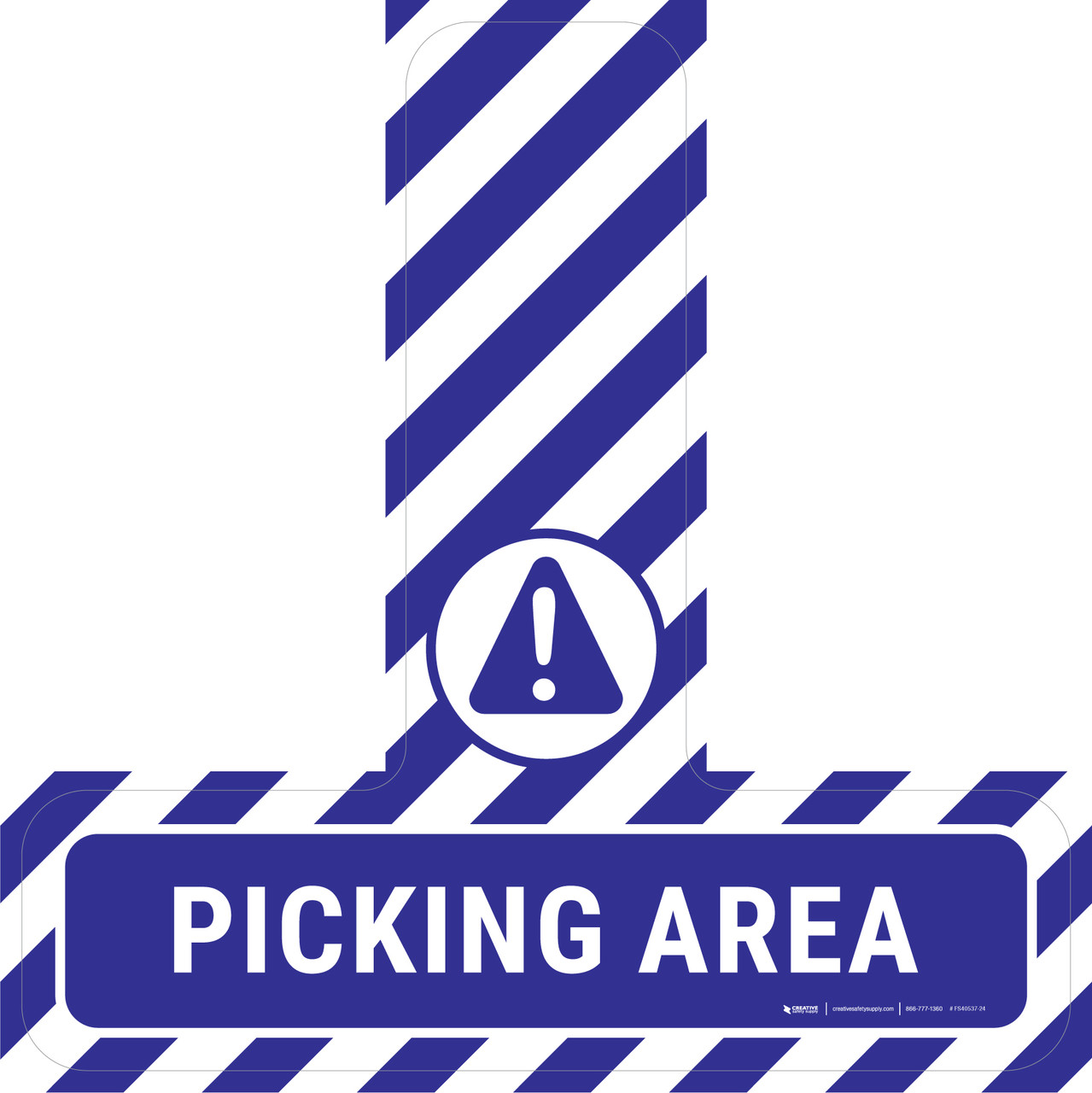 Picking Area - Floor Sign T's | Creative Safety Supply