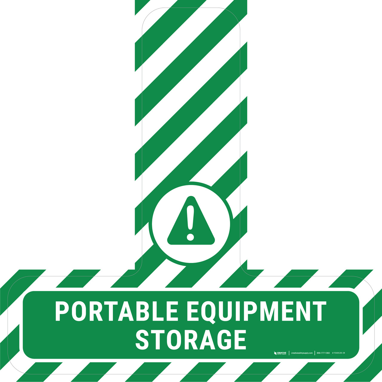 Portable Equipment Storage - Floor Sign T's