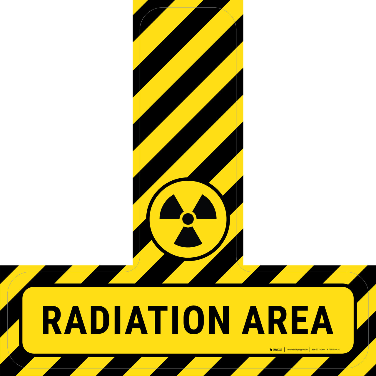 Radiation Area - Floor Sign T's