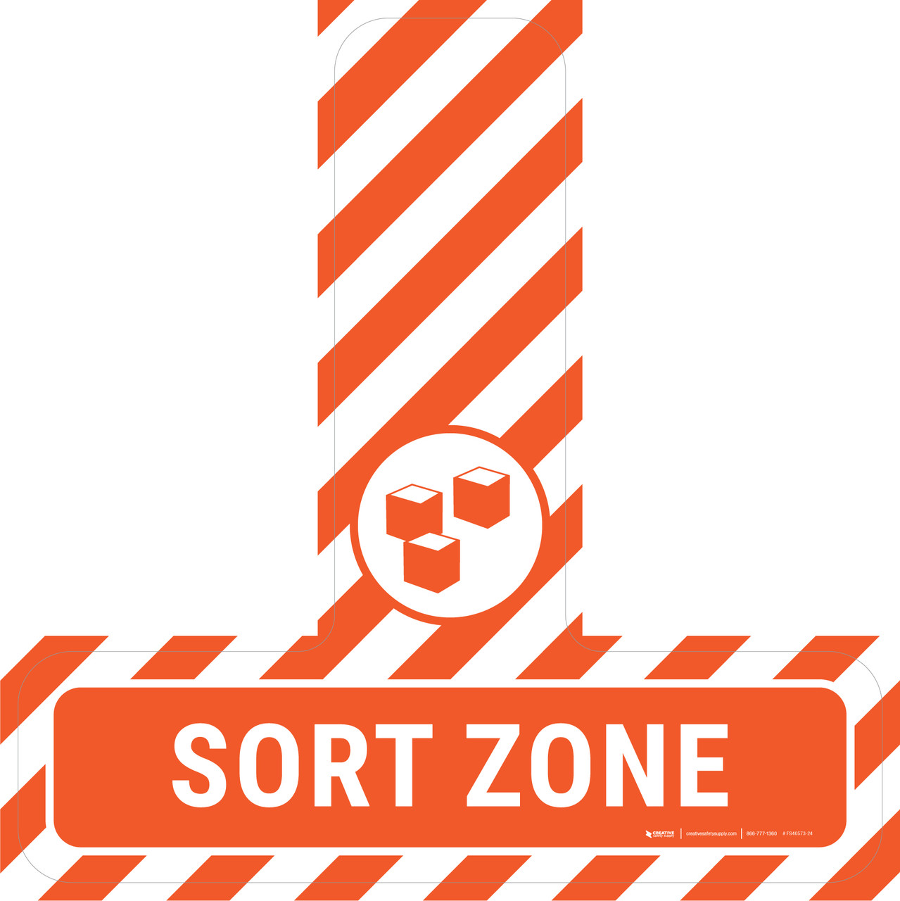 Sort Zone - Floor Sign T's
