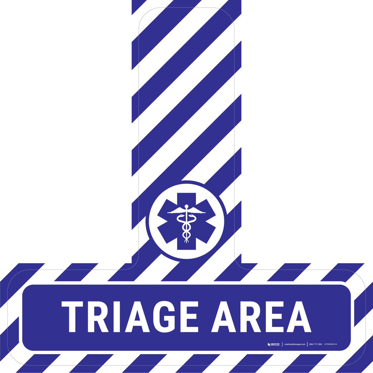 Triage Area - Floor Sign T's