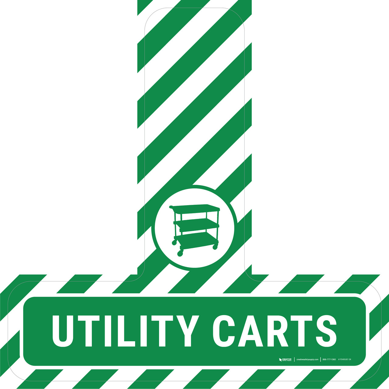 Utility Carts - Floor Sign T's