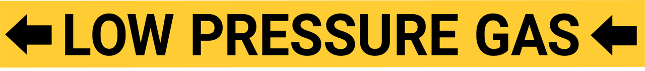 Pre-Printed Low Pressure Gas Pipe Marking Labels| Cost-e