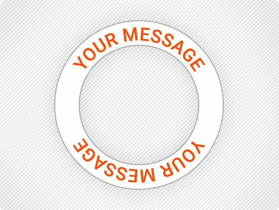 Custom Circular Ring Sign - Creative Safety Supply