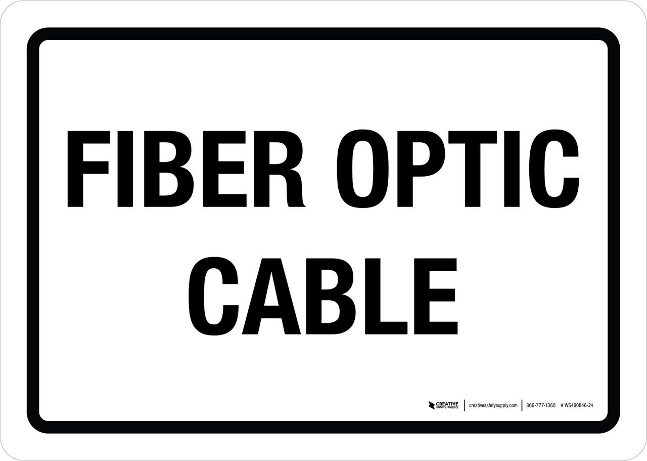 Fiber Optic Cable Landscape - Wall Sign