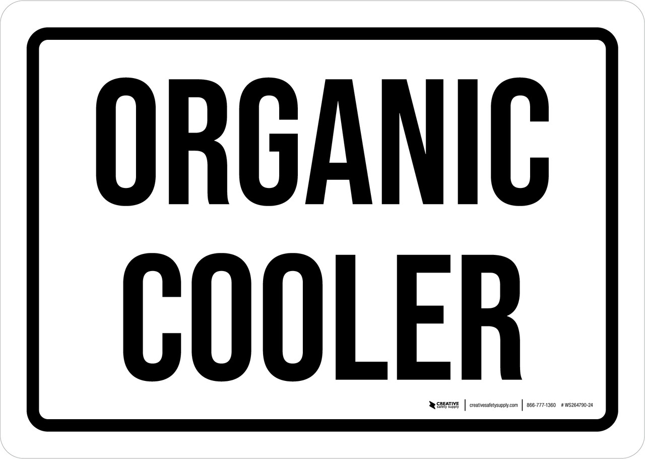 Organic Cooler Landscape - Wall Sign