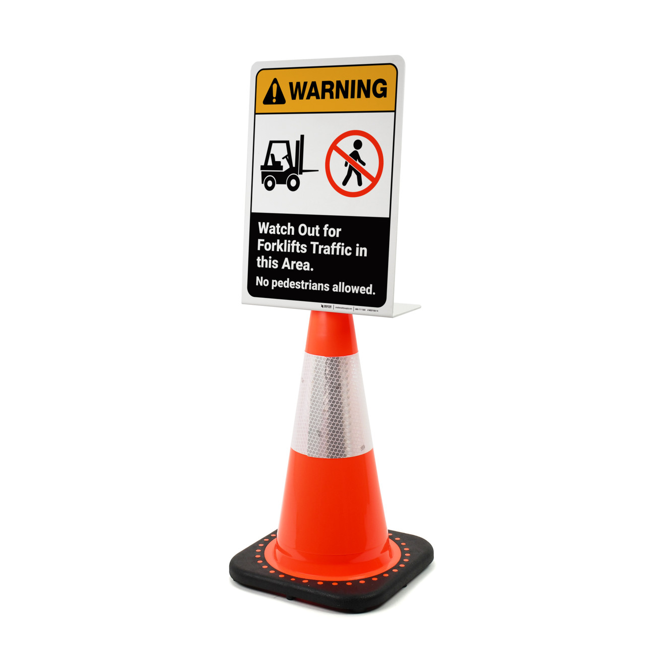 Warning: Watch Out For Forklift Traffic in This Area Portrait - Single ...