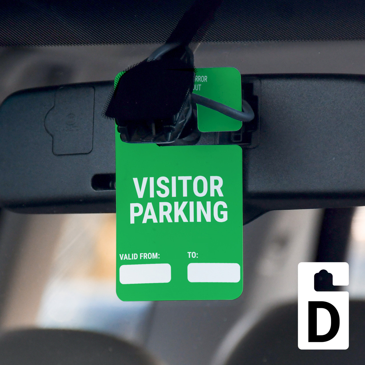 Visitor Parking - Valid From/To - Car Permit Parking Tag | Creative ...