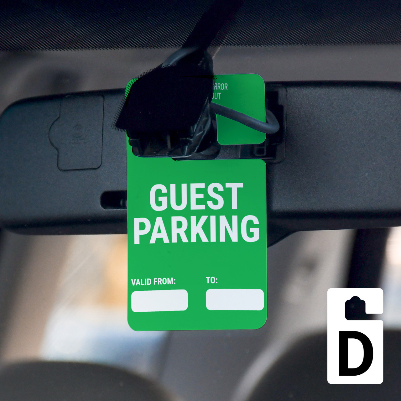 Guest Parking - Valid From/To - Car Permit Parking Tag