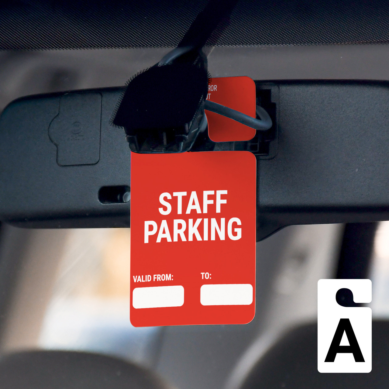 Staff Parking - Valid From/To - Car Permit Parking Tag | Creative ...