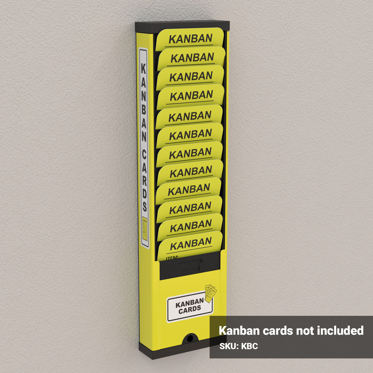 Kanban Card Rack - Yellow | Creative Safety Supply