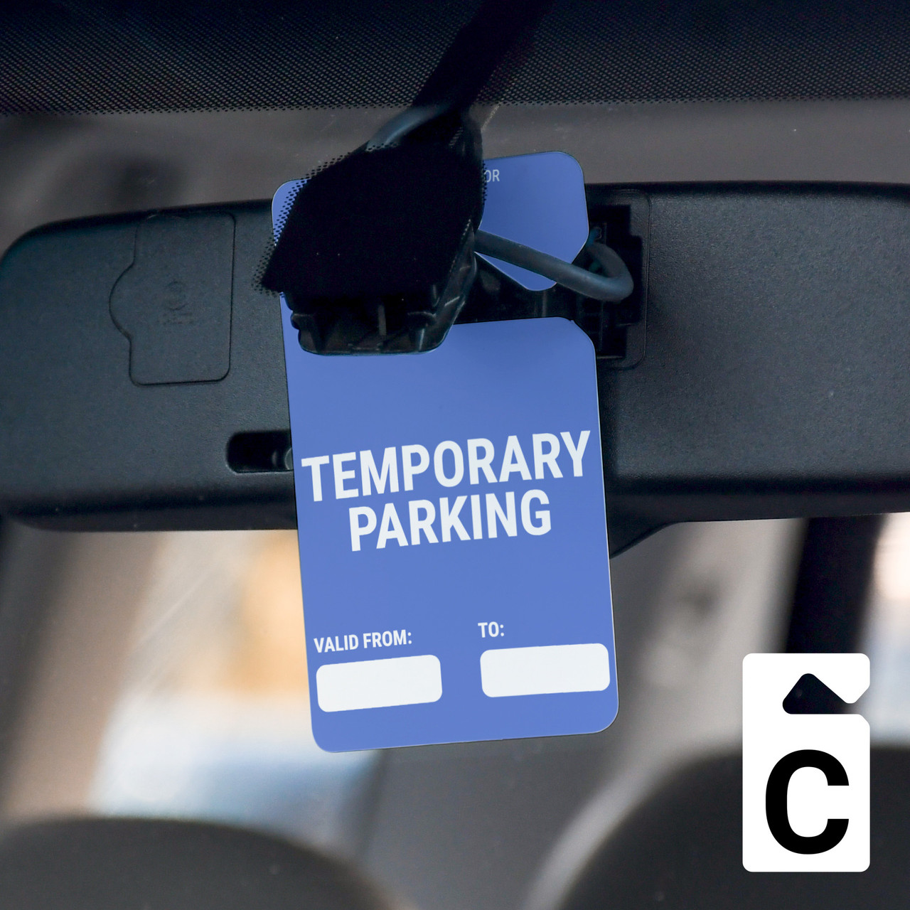 Temporary Parking - Valid From/To - Car Permit Parking Tag