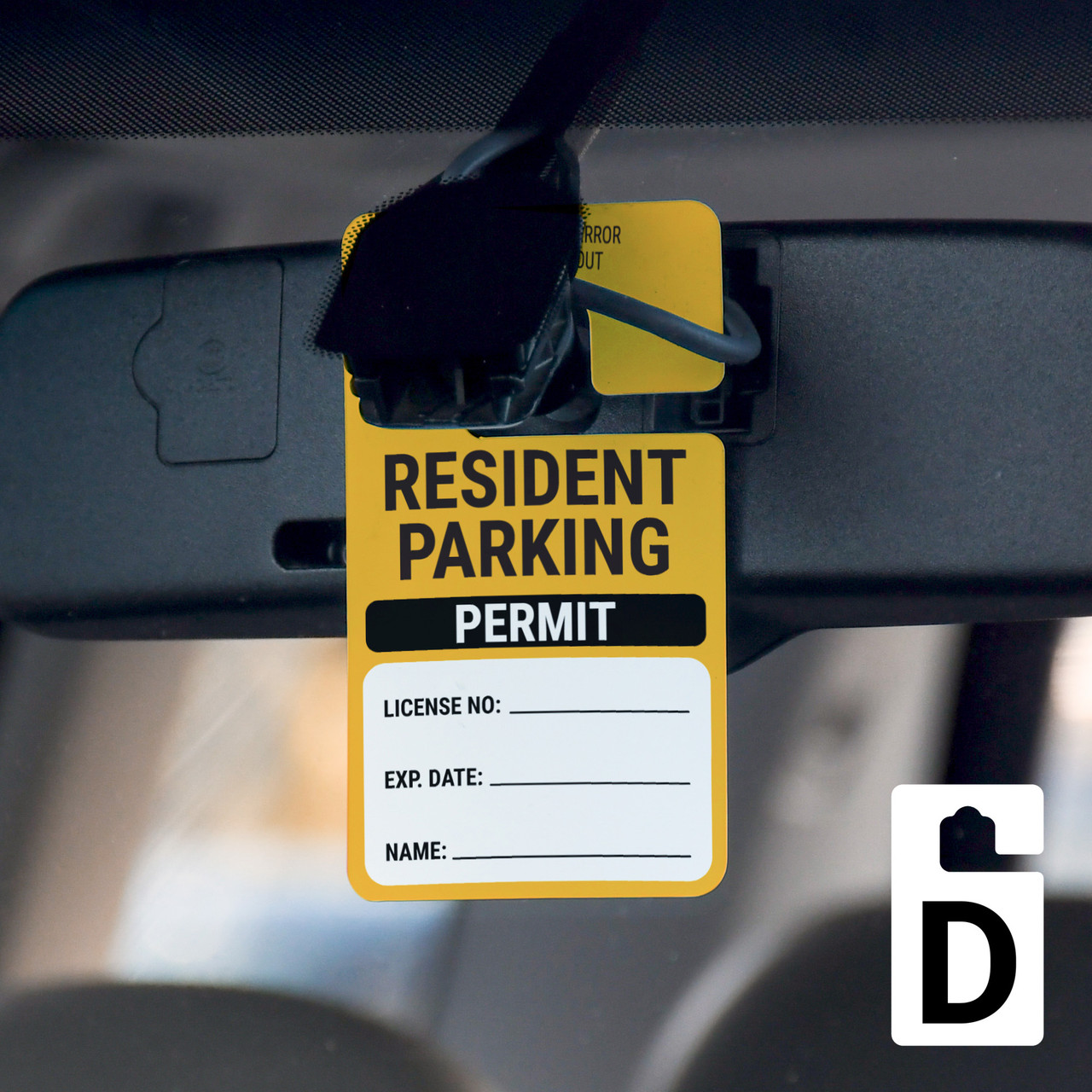 Resident Parking Permit - License No/Exp Date/Name - Car Permit Parking ...