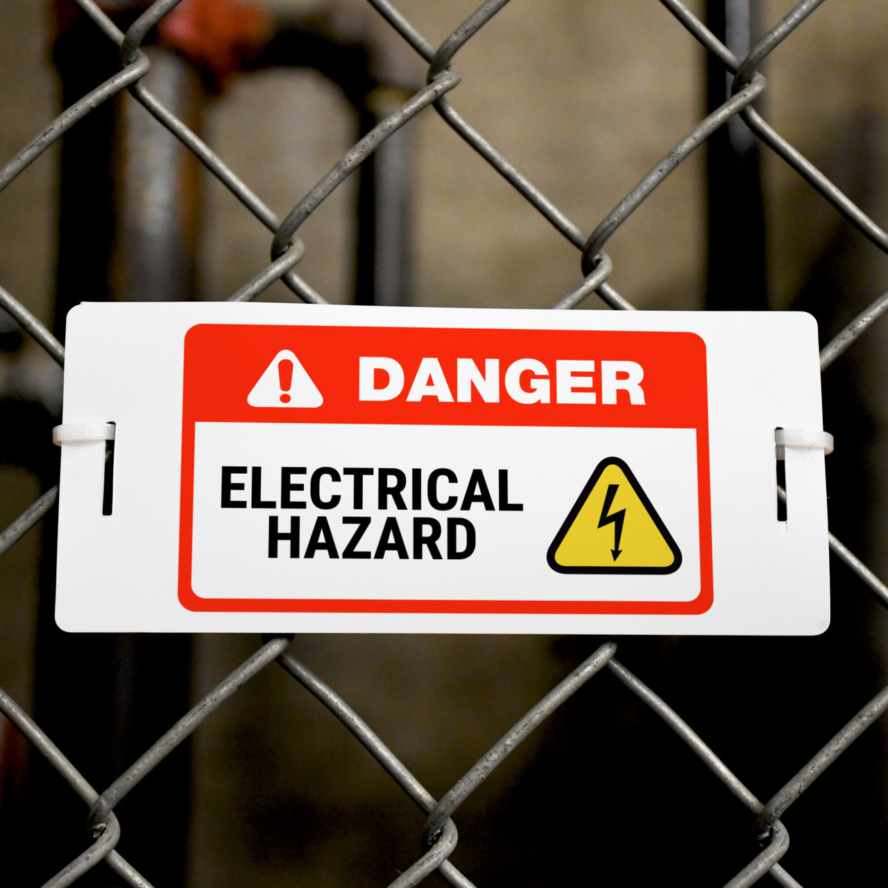 Danger: Electrical Hazard - Zip-on Tag | Creative Safety Supply