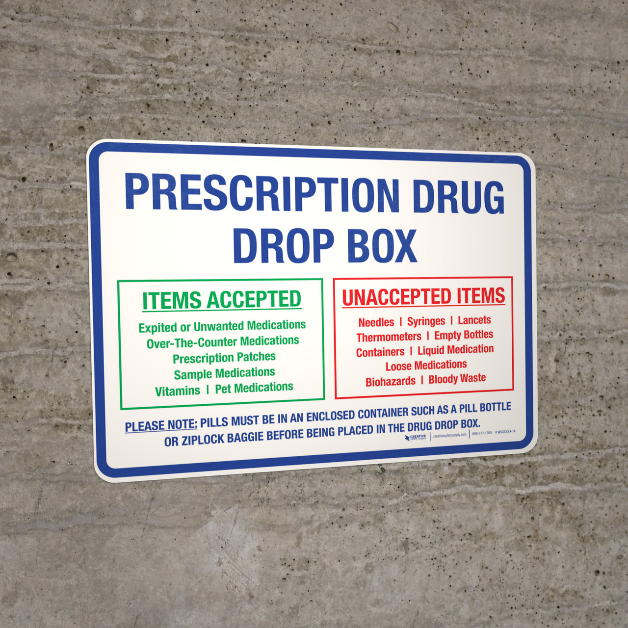 Prescription Drug Drop Box - Items Accepted VS Unaccepted Items ...