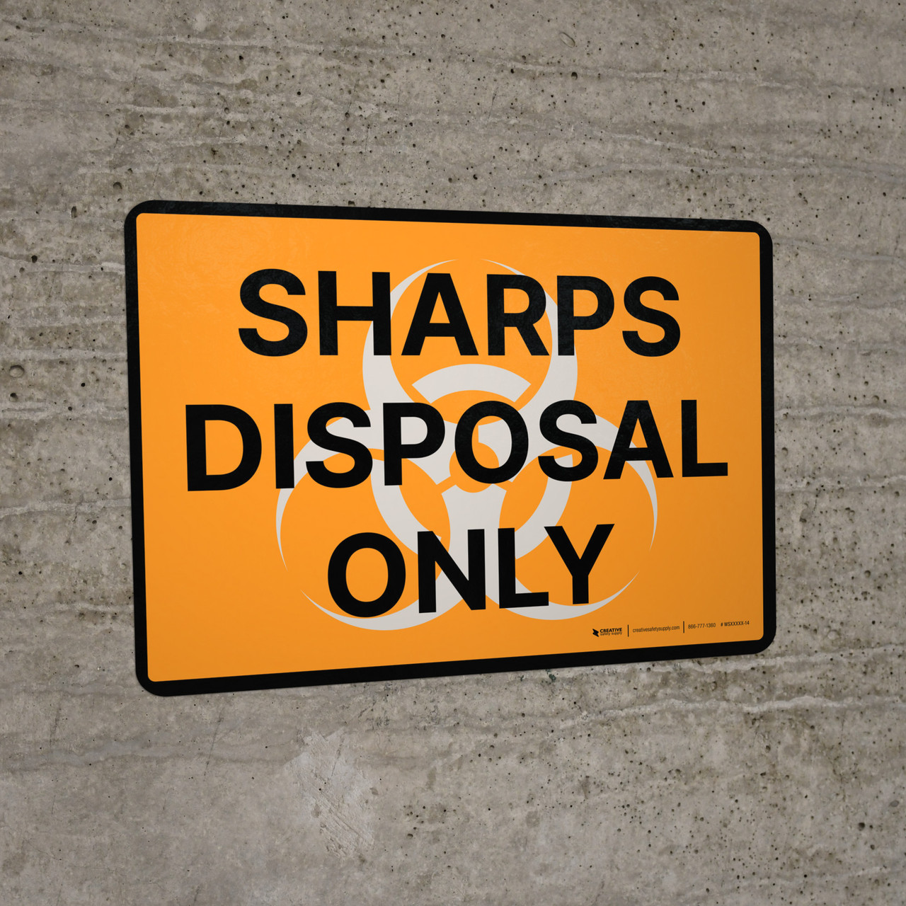 Sharps Disposal Only Landscape - Wall Sign