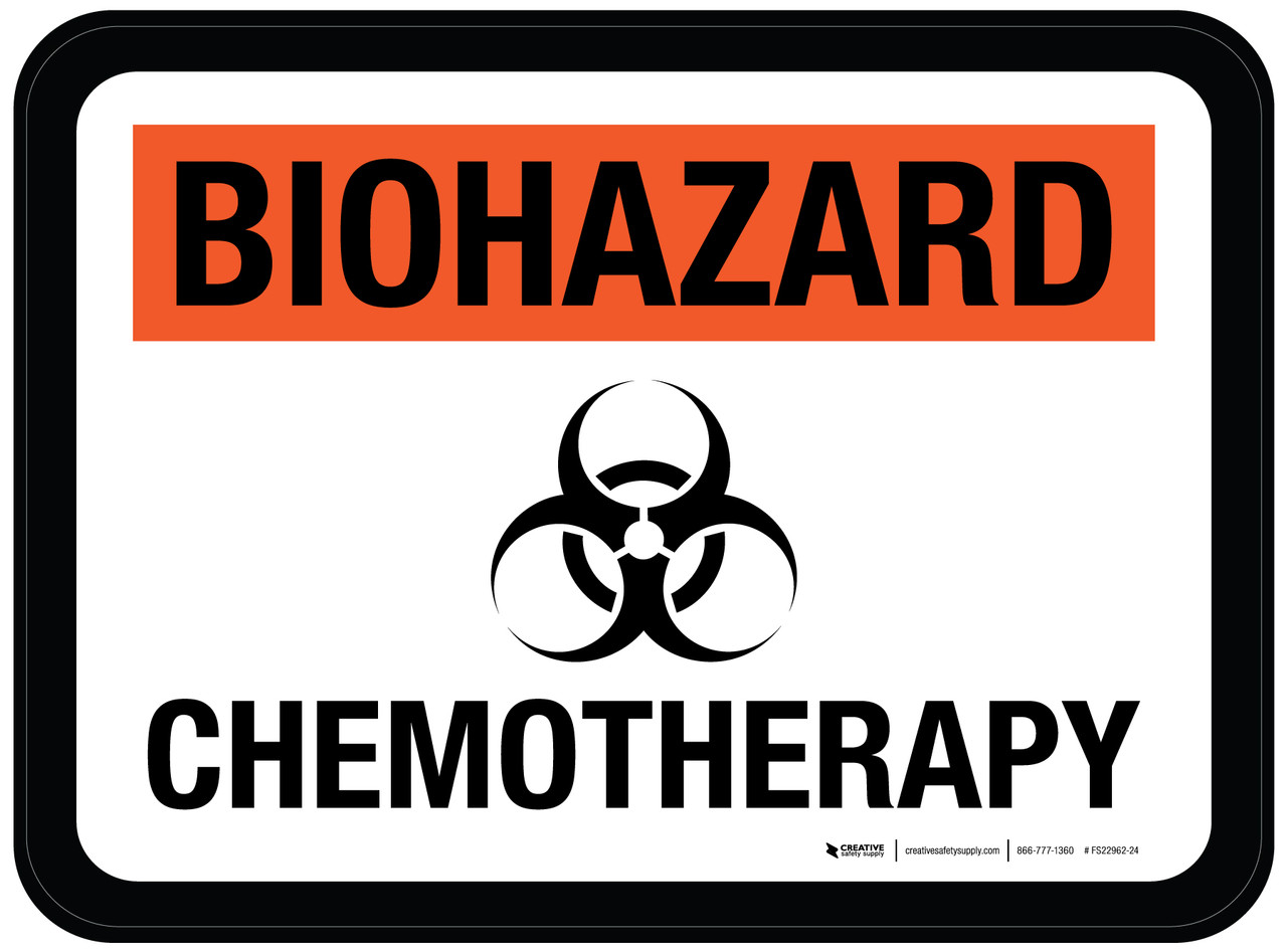 Biohazard - Chemotherapy Rectangle - Floor Sign