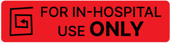 For In-hospital Use Only - Pharmaceutical Auxiliary Label