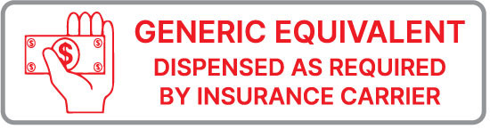 Generic Equivalent Dispensed As Required By Insurance Carrier ...