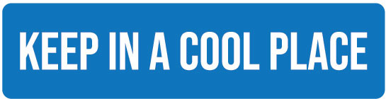 Keep In A Cool Place - Pharmaceutical Auxiliary Label