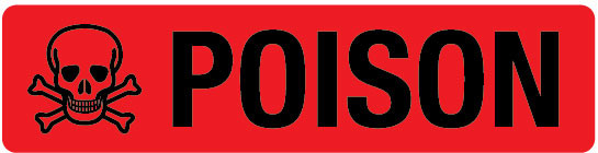 Poison - Pharmaceutical Auxiliary Label | Creative Safety Supply