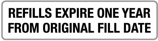 Refills Expire One Year From Original Fill Date - Pharmaceutical ...