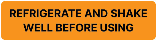 Refrigerate And Shake Well Before Using - Pharmaceutical Auxiliary Label