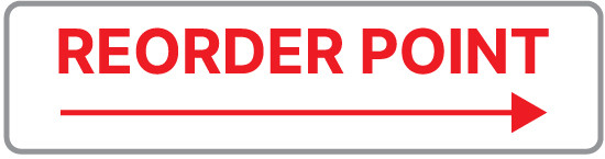Reorder Point - Pharmaceutical Auxiliary Label | Creative Safety Supply