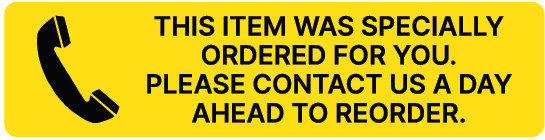 This Items Was Specially Ordered For You Please Contact To Reorder ...