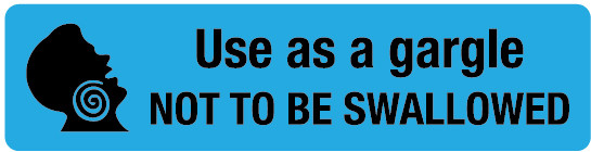 Use As A Gargle Not To Be Swallowed - Pharmaceutical Auxiliary Label ...