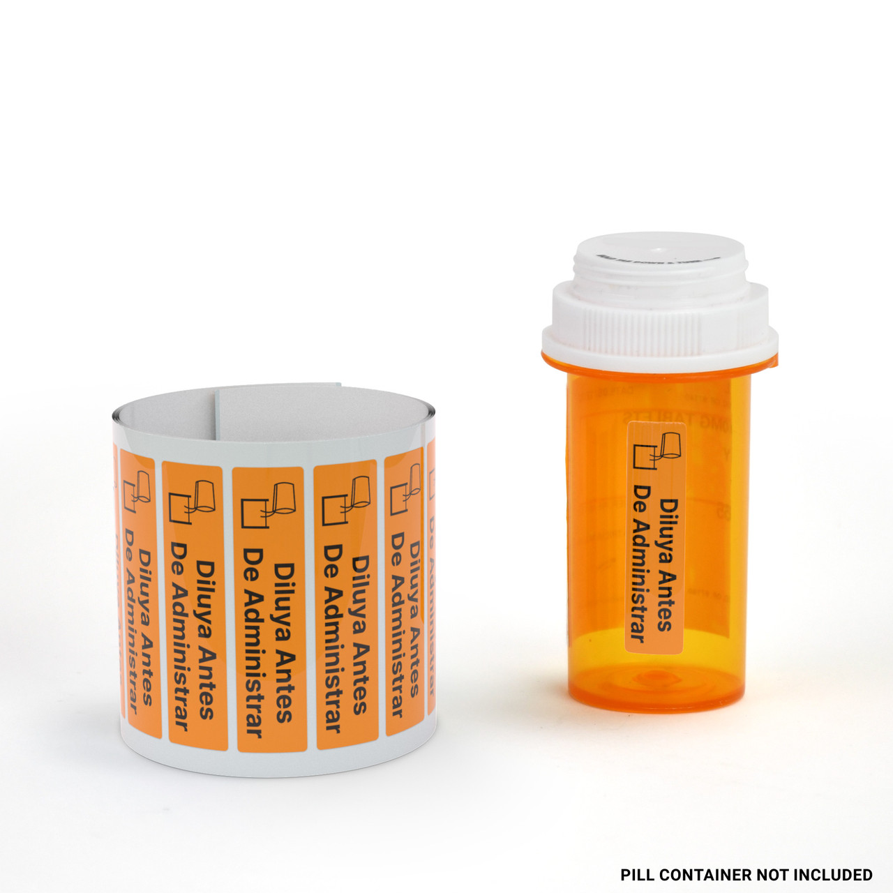Dilute Before Administration (Spanish) - Pharmaceutical Auxiliary Label ...