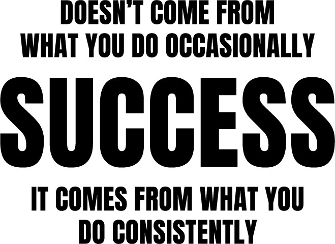 Success Doesn't Come From You Do Occasionally It Comes From What You Do ...