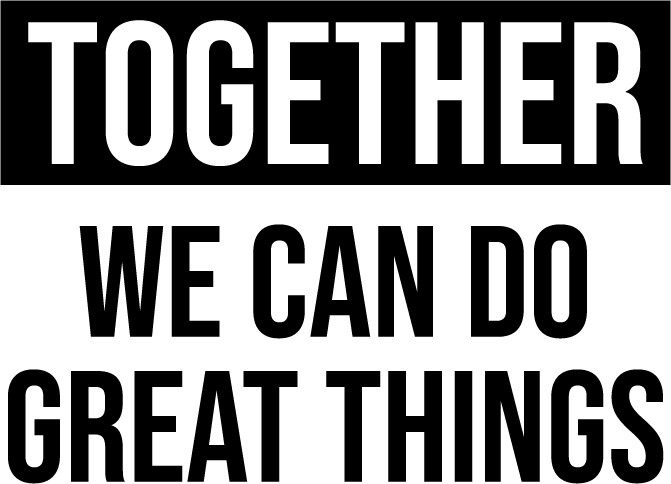 Together We Can Do Great Things - Wall Decor