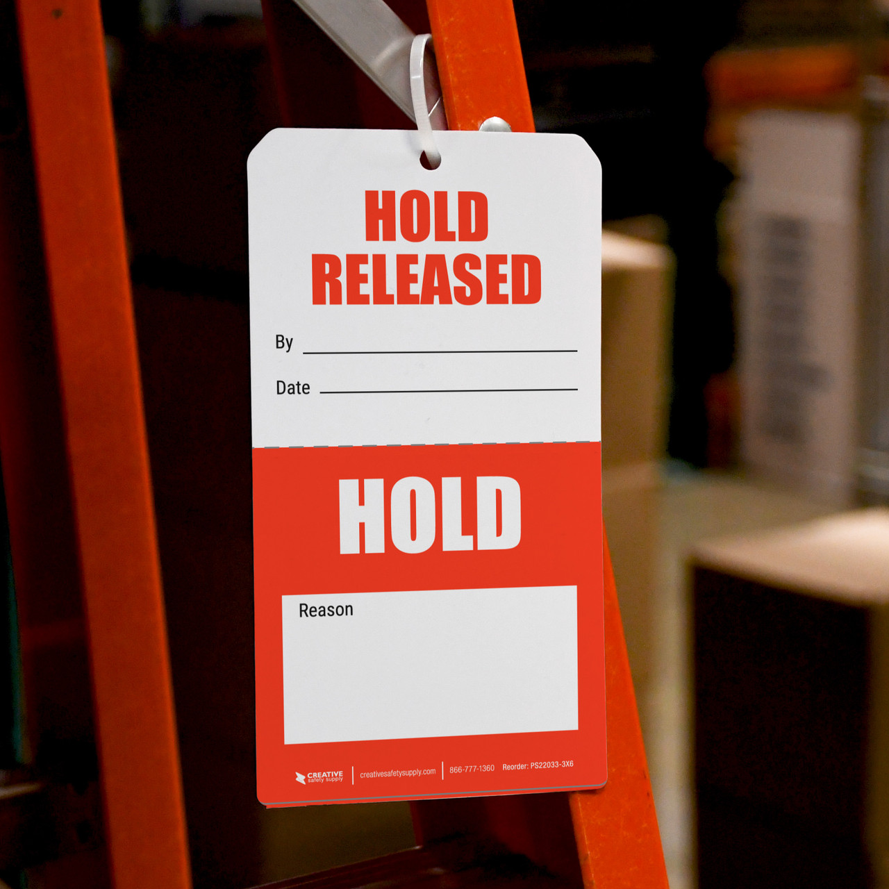Hold Released/Hold - Tear-Off Tag | Creative Safety Supply
