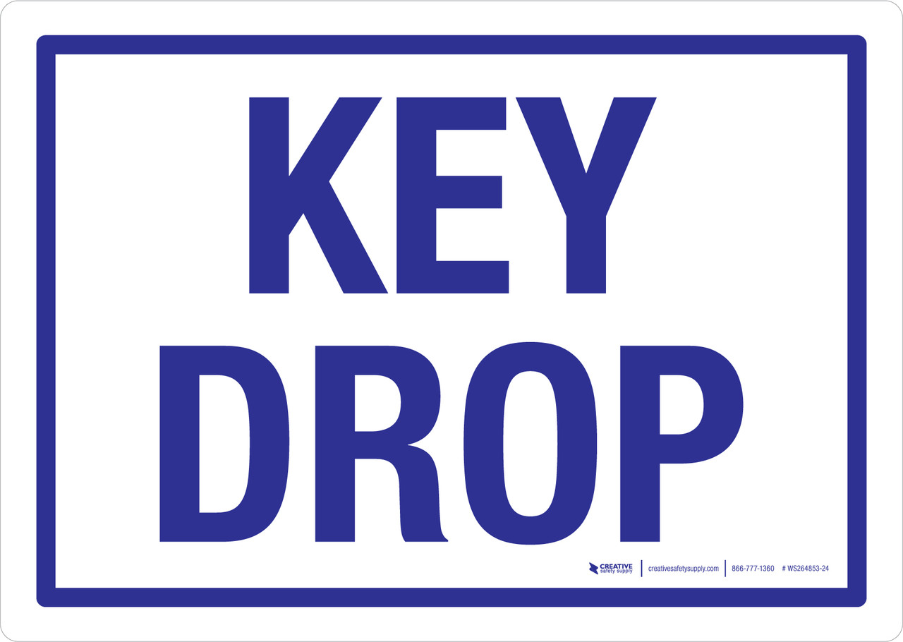 Key Drop Landscape - Wall Sign