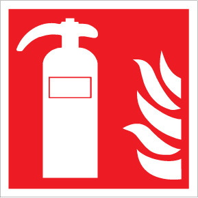 Fire Extinguisher Fire Safety - IMO Glow Label