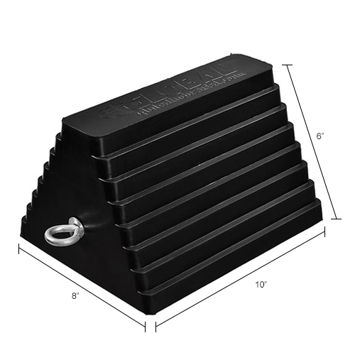 Global Industrial™ Molded Rubber Wheel Chock With Handle | Creative ...