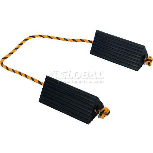 Twin Aircraft Wheel Chocks AC-13 10"L x 5"W x 4-1/2"H with Poly Rope ...