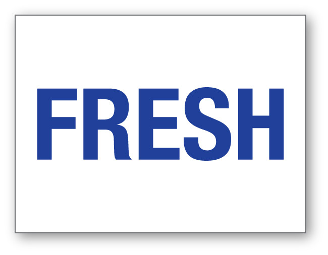 Fresh (Blue) - Shipping Label