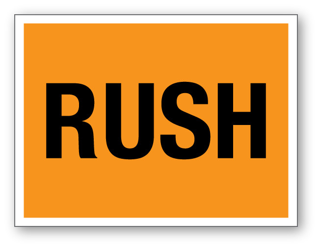 Rush Orange - Shipping Label